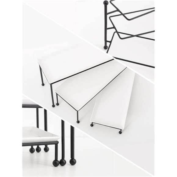Dining | 3 Tiered Serving Stand 145 X 6 Tier Serving Trays With Black ...